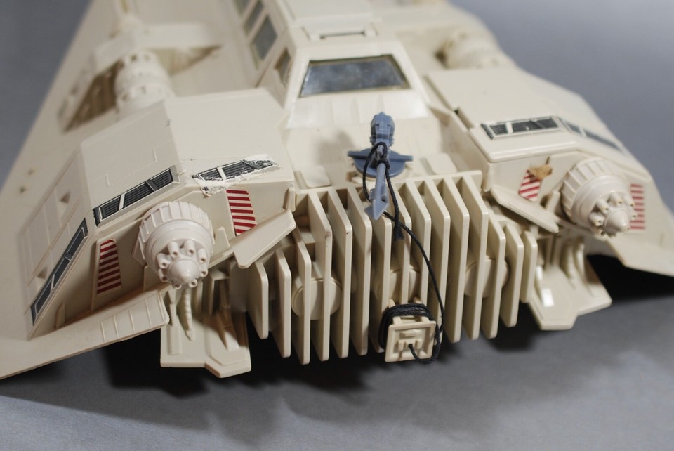 VINTAGE Star Wars COMPLETE HOTH SNOWSPEEDER + FIGURE KENNER WORKS! snow ...