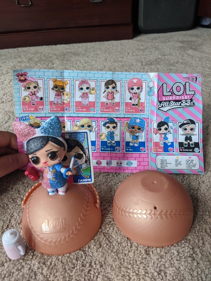 FANIME 2020 Summer LOL Surprise Baseball Doll RARE ALL-STAR B.B.s w ...