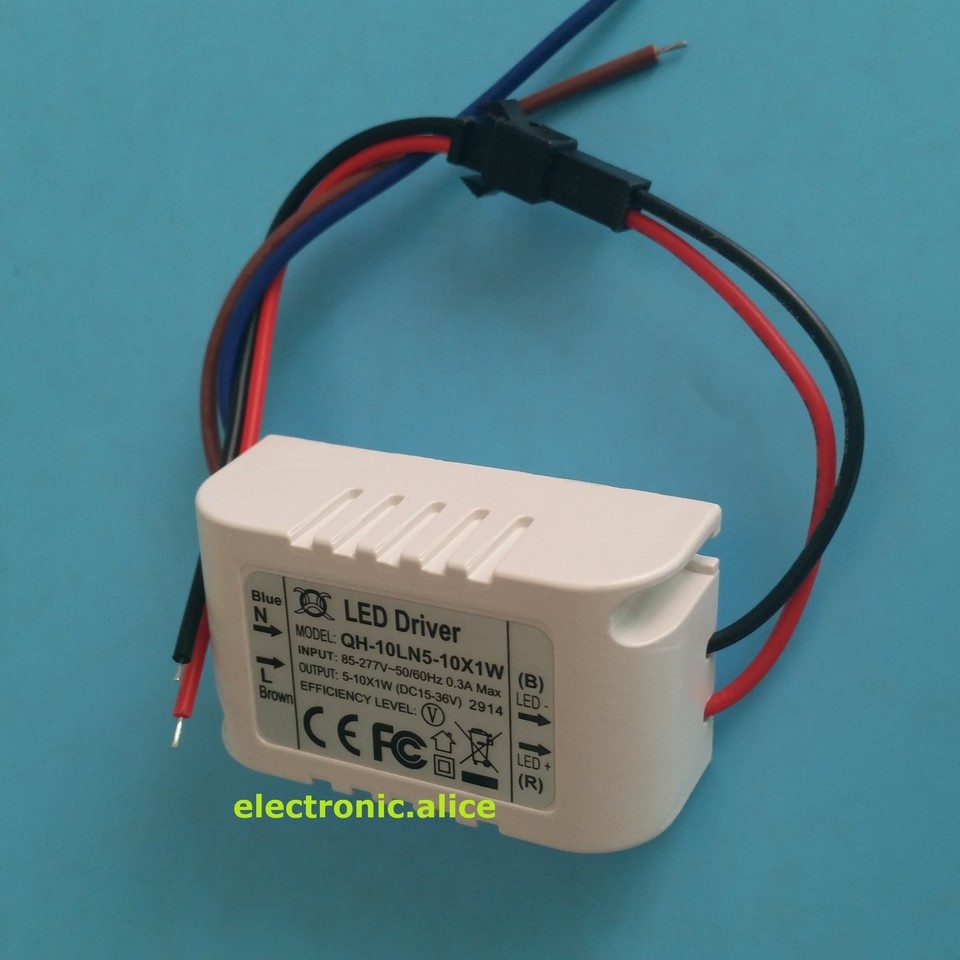 85-265V 300mA-600mA LED Driver Convertor Transformer Ceiling Light ...
