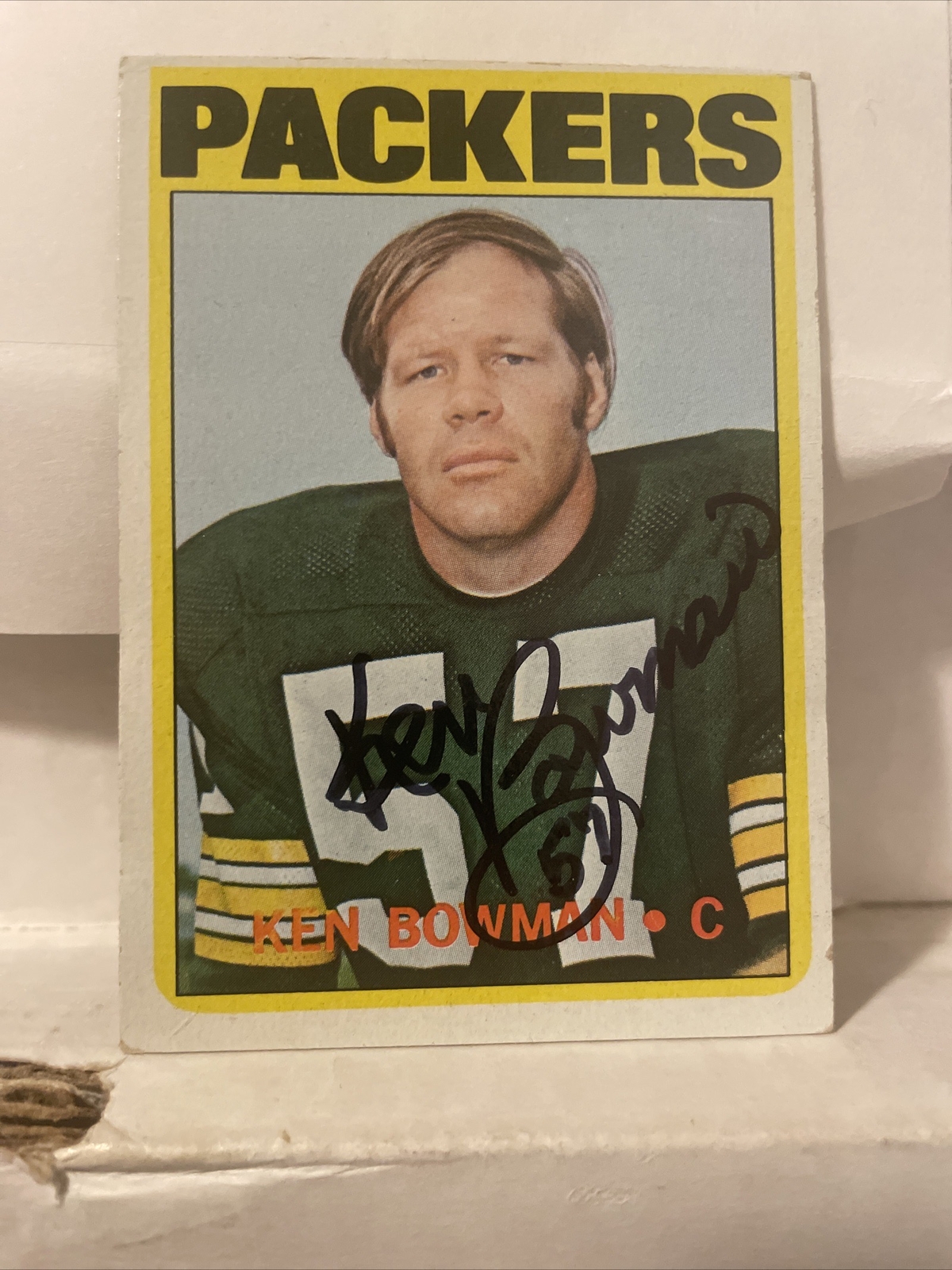 Ken Bowman -Wisconsin- Green Bay Packers Autographed Card **Ice Bowl ...