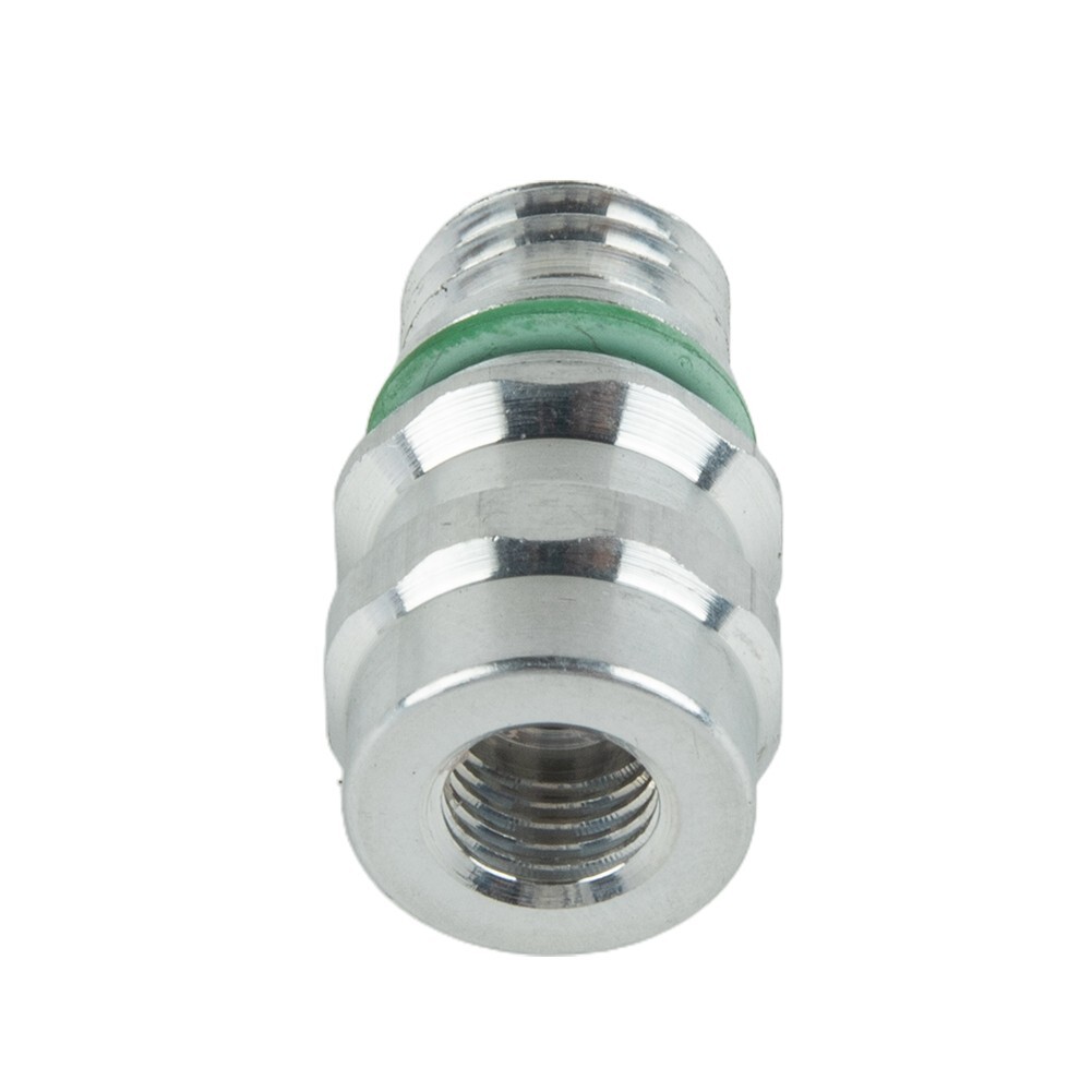 A/C Service Valve High Side R-134a Port Adapter with Replaceable Valve ...