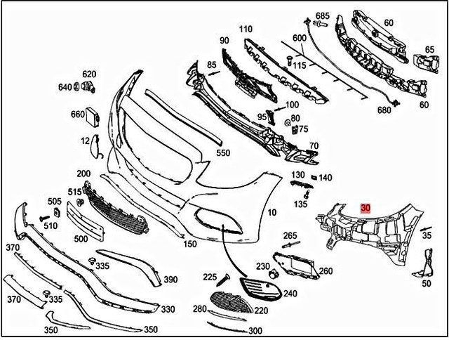 Genuine Mercedes-Benz Side Mount 2058853165 OEM for sale online | eBay