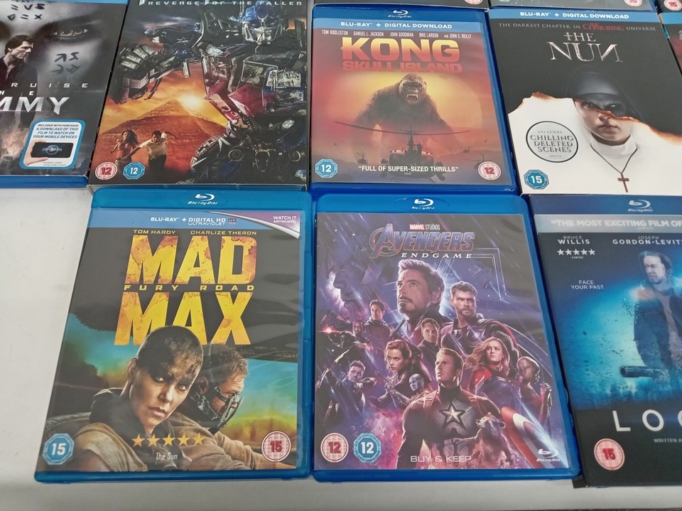 Job Lot Blu-Ray DVD Movie Night Bundle x38 Mixed Horror Action ...