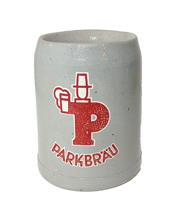 Vintage Parkbrau Stoneware Beer Stein Mug Stein Germany 0.5 Liter Logo ...