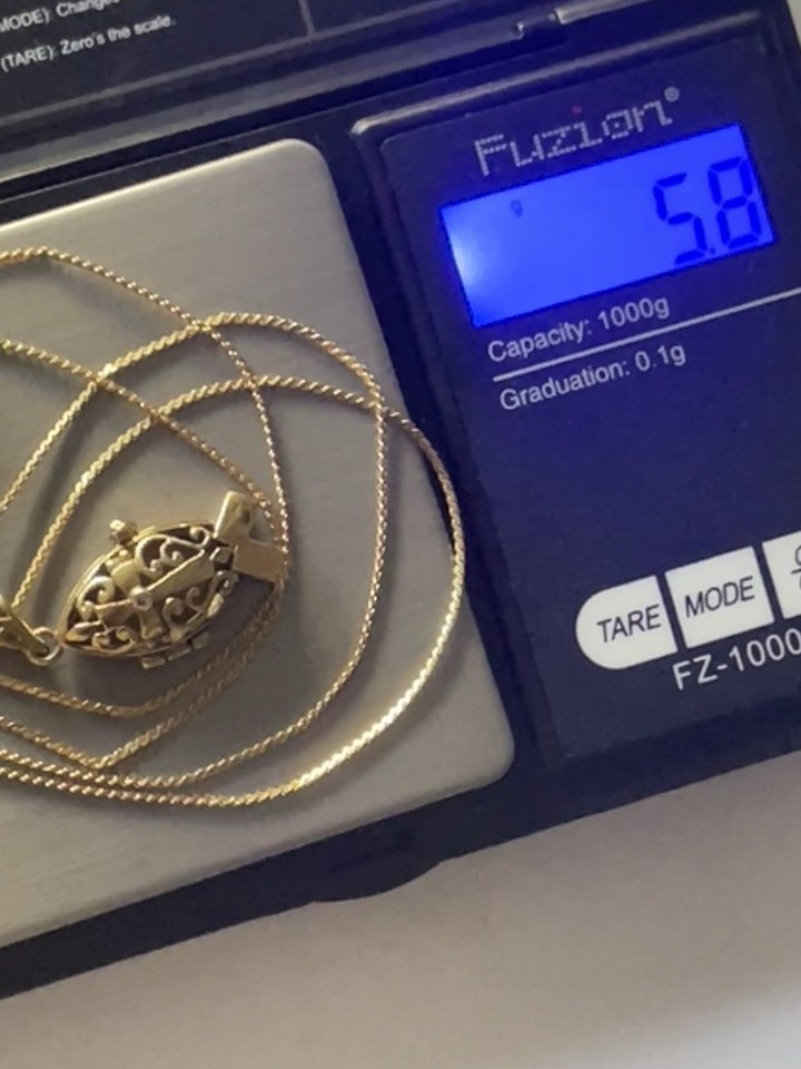 Gold Over 925 Sterling Silver Locket Pendant Fish Cross , 12k Gold ...