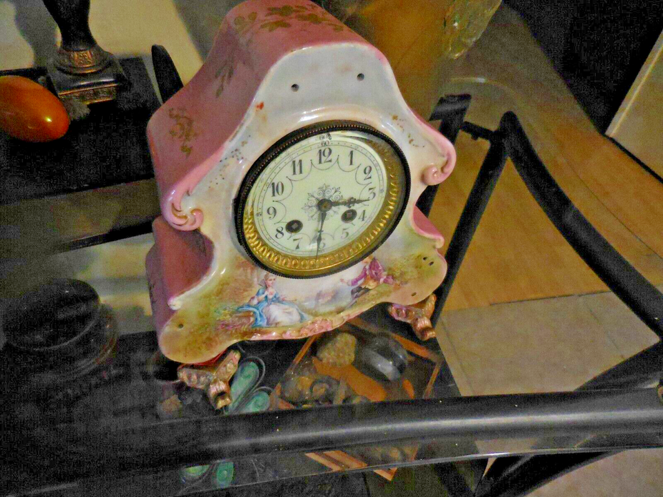 Antique French Porcelain Rococo Mantel Clock Case By Jacob Petit US | eBay