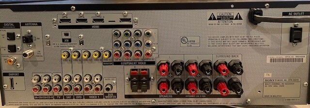 Sony STR-DG810 Digital Audio Video Control Center Multi Channel AV ...