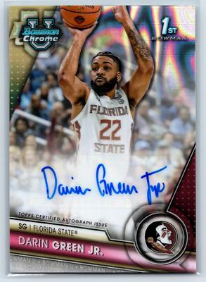 Darin Green Jr. 2023 Bowman University Chrome Autographs Lava SN #/199 ...