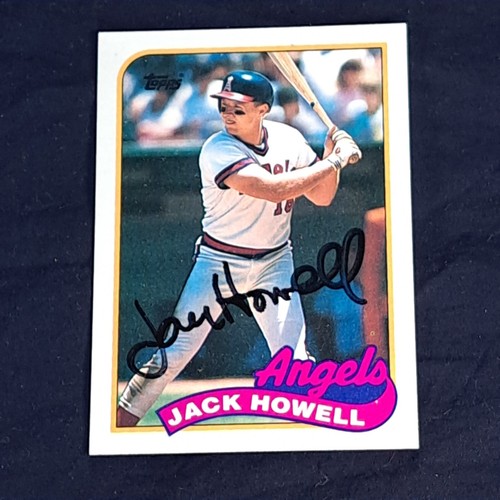 Jack Howell Signed 1989 Topps Card #216 California Angels Autographed ...