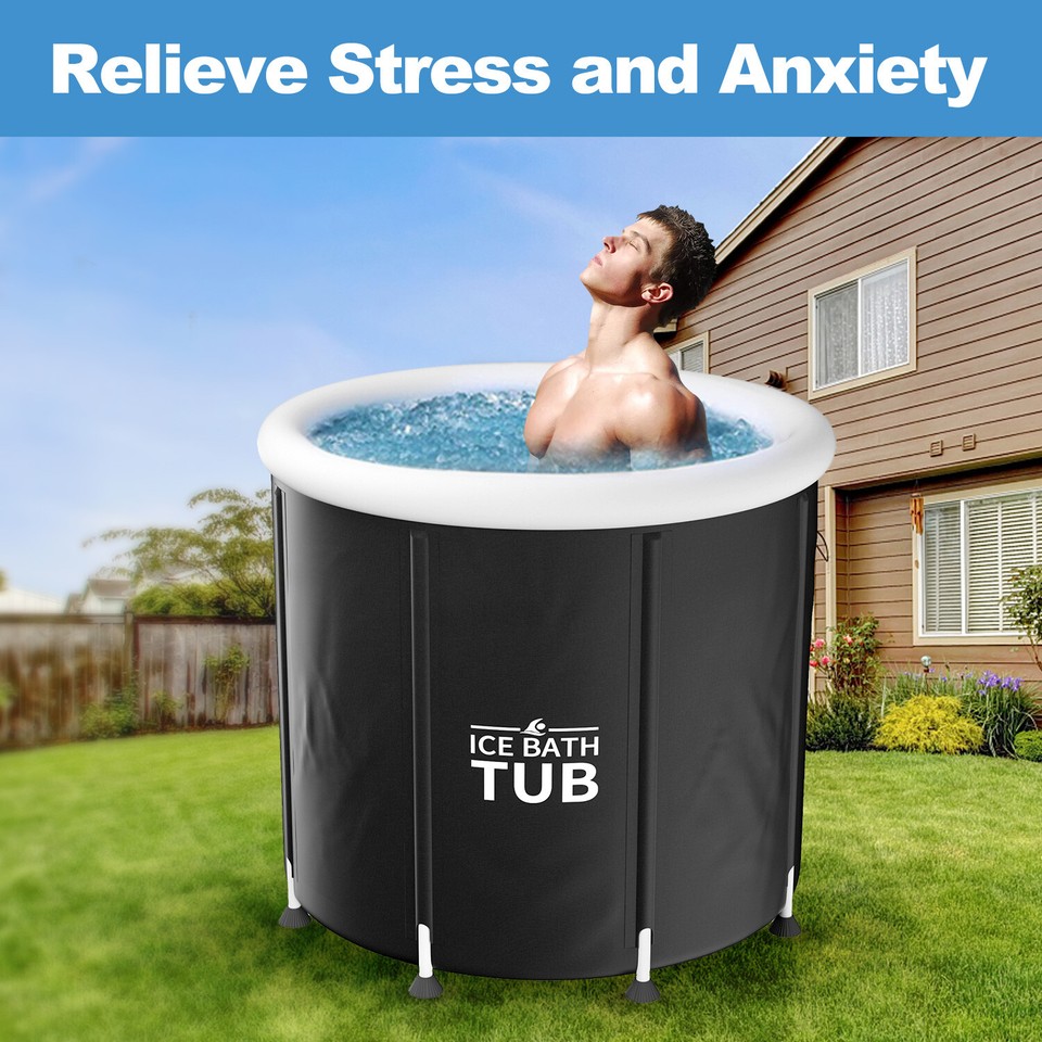 Ice Bath Tub For Athletes, Large Outdoor Ice Bath Inflatable Cold ...