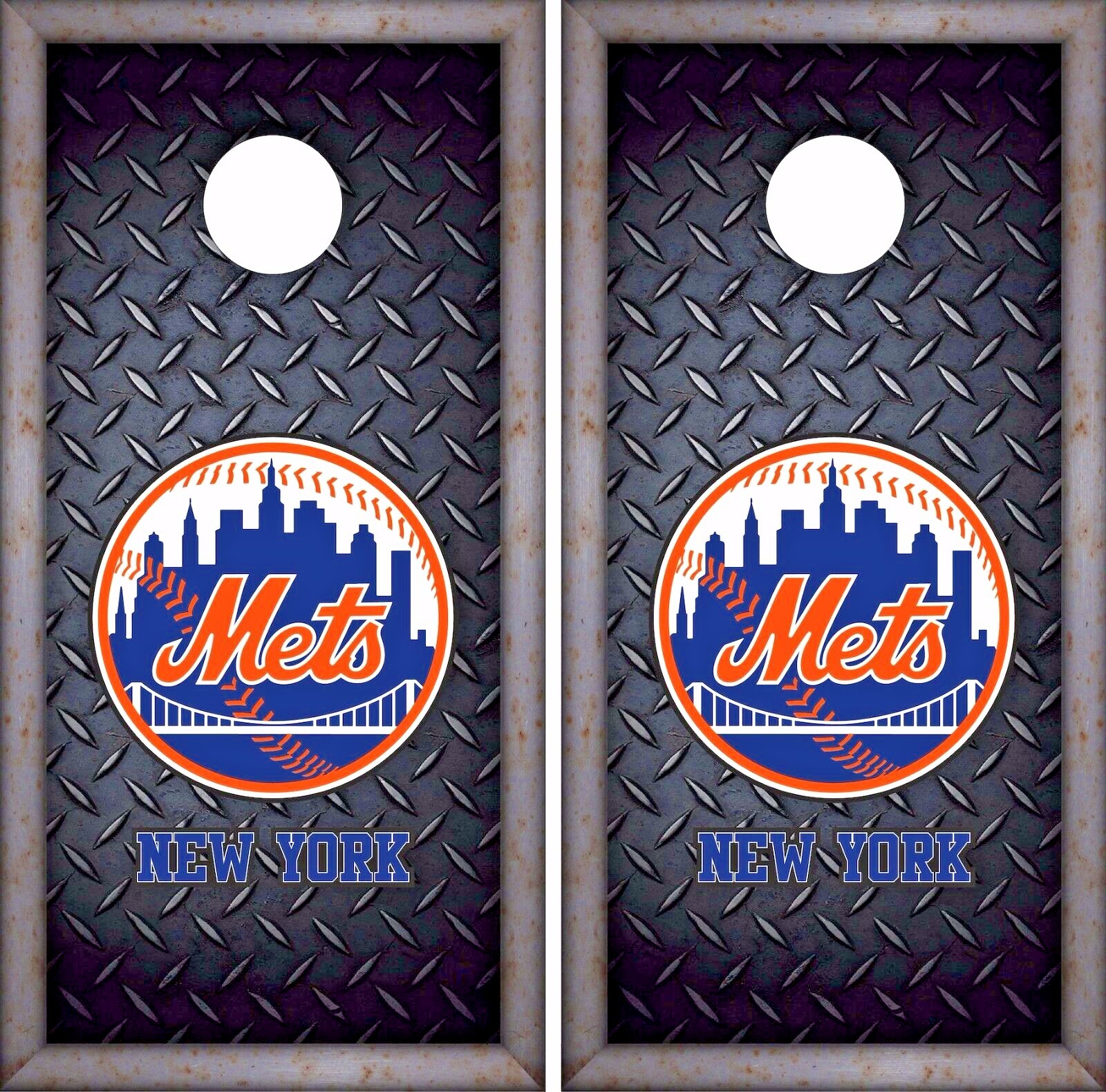 New York Mets Cornhole Skin Wrap MLB Baseball Luxury Decal Vinyl ...