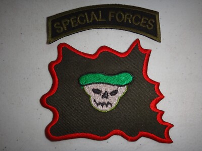 2 Vietnam War US Army Patches: SPECIAL FORCES Arc and Special Forces ...