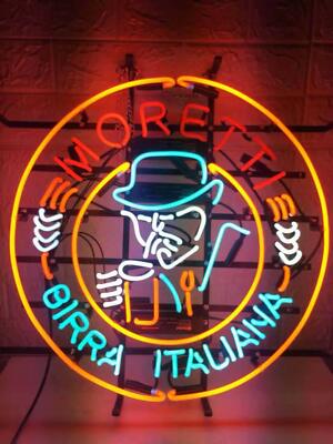 Birra Moretti Brewing Neon Sign Light Beer Bar Pub Wall Hanging Artwork ...