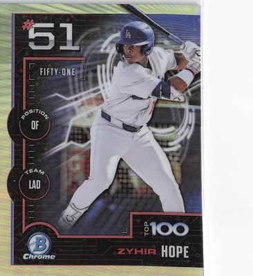 2025 Bowman #BTP-51 Zyhir Hope Bowman Scouts Top 100 | eBay