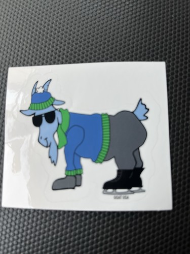 GOAT USA Ice Skating Goat Sticker. | eBay