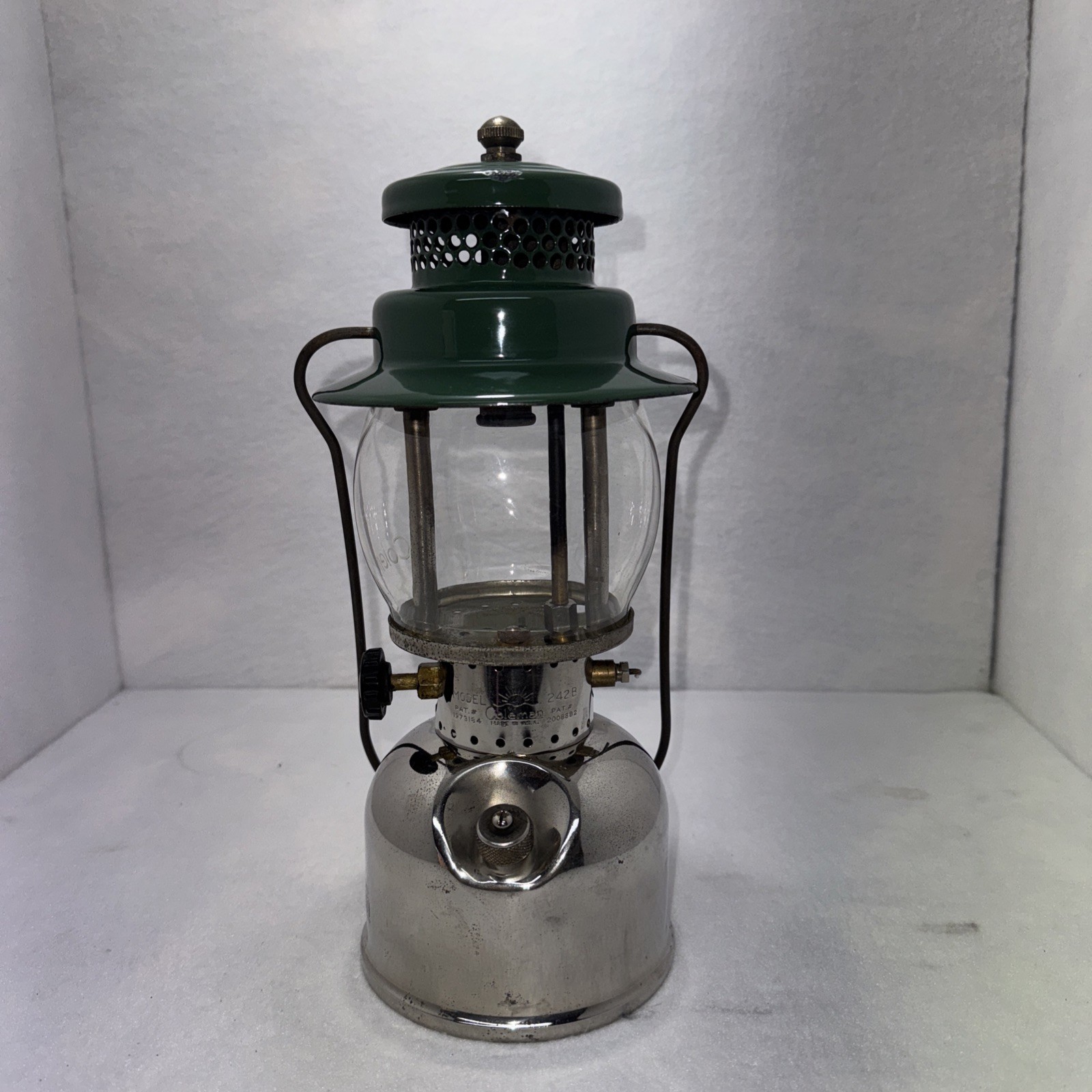 Coleman 242B nickel plated brass Lantern Sunburst Logo 1936 | eBay