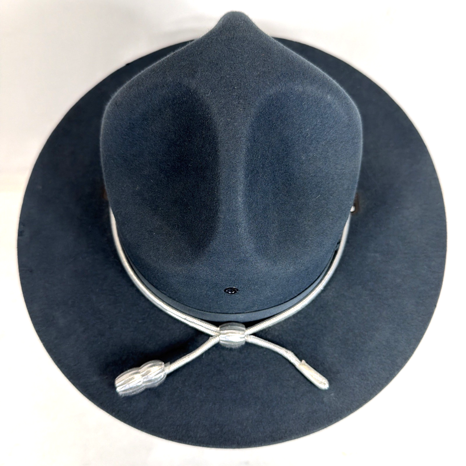 Stratton Campaign Uniform F40 Felt Hat 7 1/4 Blue Trooper Police ...