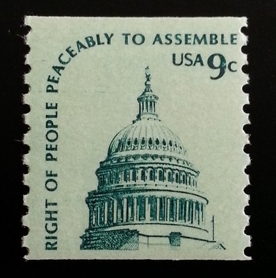 1976 9c Right to Assemble Peaceably, Coil Scott 1616 Mint F/VF NH | eBay