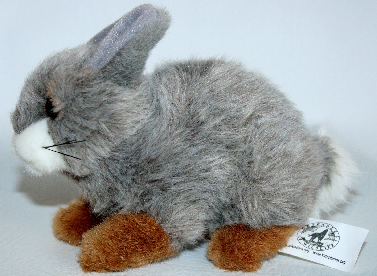 Small realistic plush Bunny Rabbit 7" Pretend Play Lovey Defenders of ...