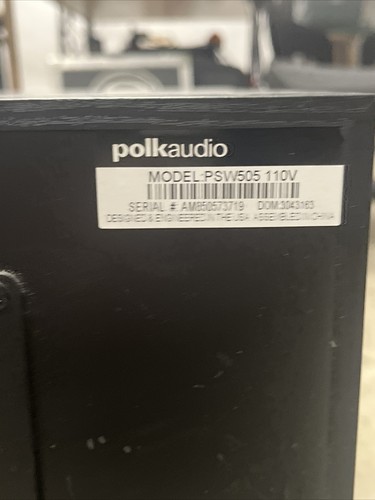 Polk PSW505 Powered Subwoofer for sale online | eBay