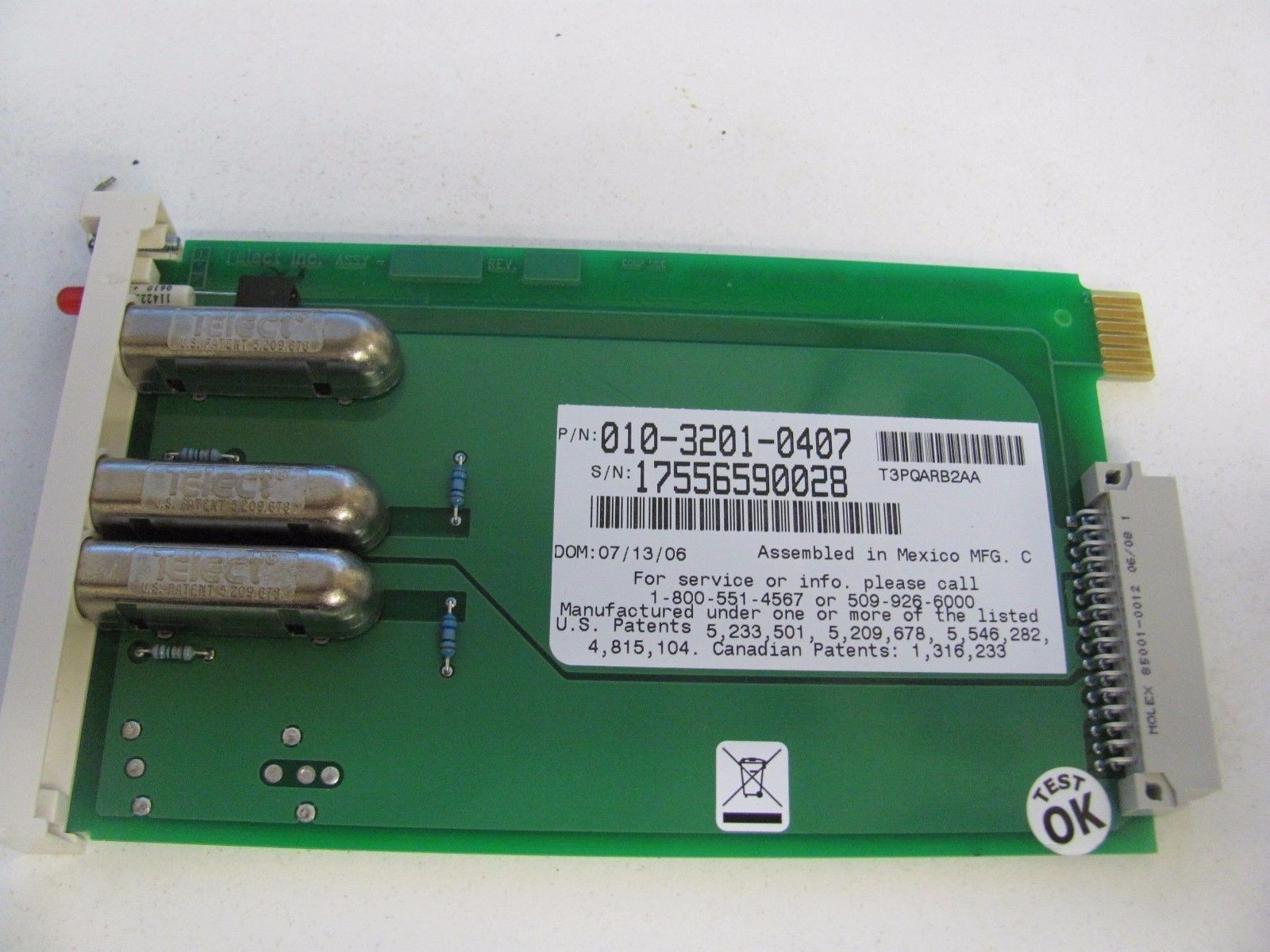 TELECT 010-3201-0407 DSX-3 BCS II MODULE | eBay
