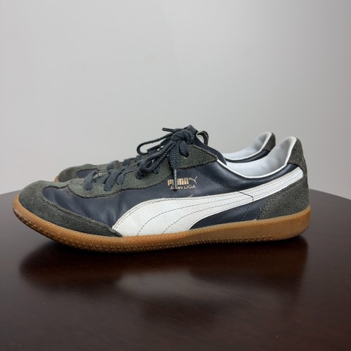 J342 - Puma Men's Super Liga OG Retro Sneakers Navy/White (356999-09 ...