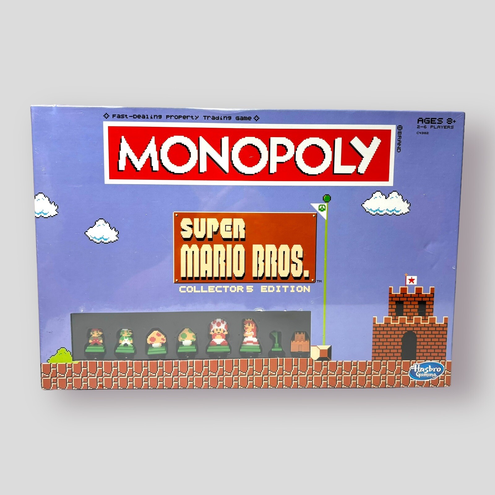 Super Mario Bros Monopoly Board Game Collectors Edition Hasbro Nintendo ...