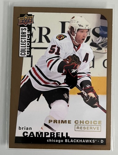 2008-09 Upper Deck Collector's Choice Prime Reserve Gold Brian Campbell ...