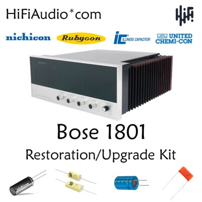 Bose 1801 Amplifier Restoration Kit repair upgrade recap capacitor | eBay