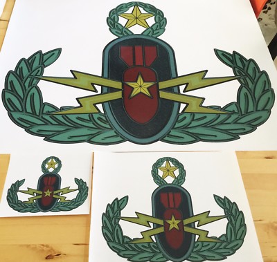 EOD - Explosive Ordnance Disposal Color Sticker 5x7 | eBay