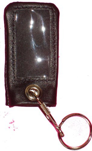 Supple Black Leather Remote Cover w Key-Ring for Compustar 2WG15R-FM ...
