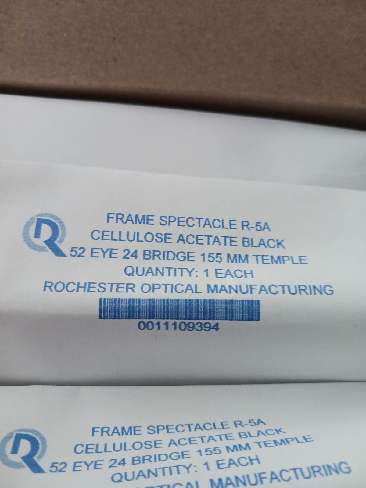 10 Pairs ROCHESTER R-5A CELLULOSE BLACK FRAMES 52-24-155mm Optical ...