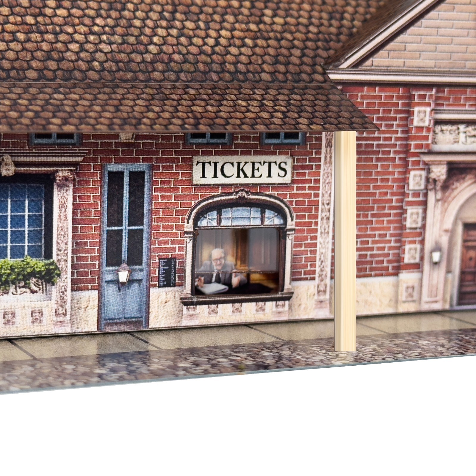 N Scale Building Kit Scale Train Station Model Kit, Fits Micro-trains ...