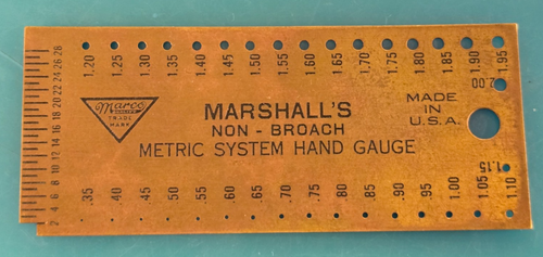 Marshall's Marco Non-Broach Metric Hand Gauge - Watchmaker Bench Repair ...
