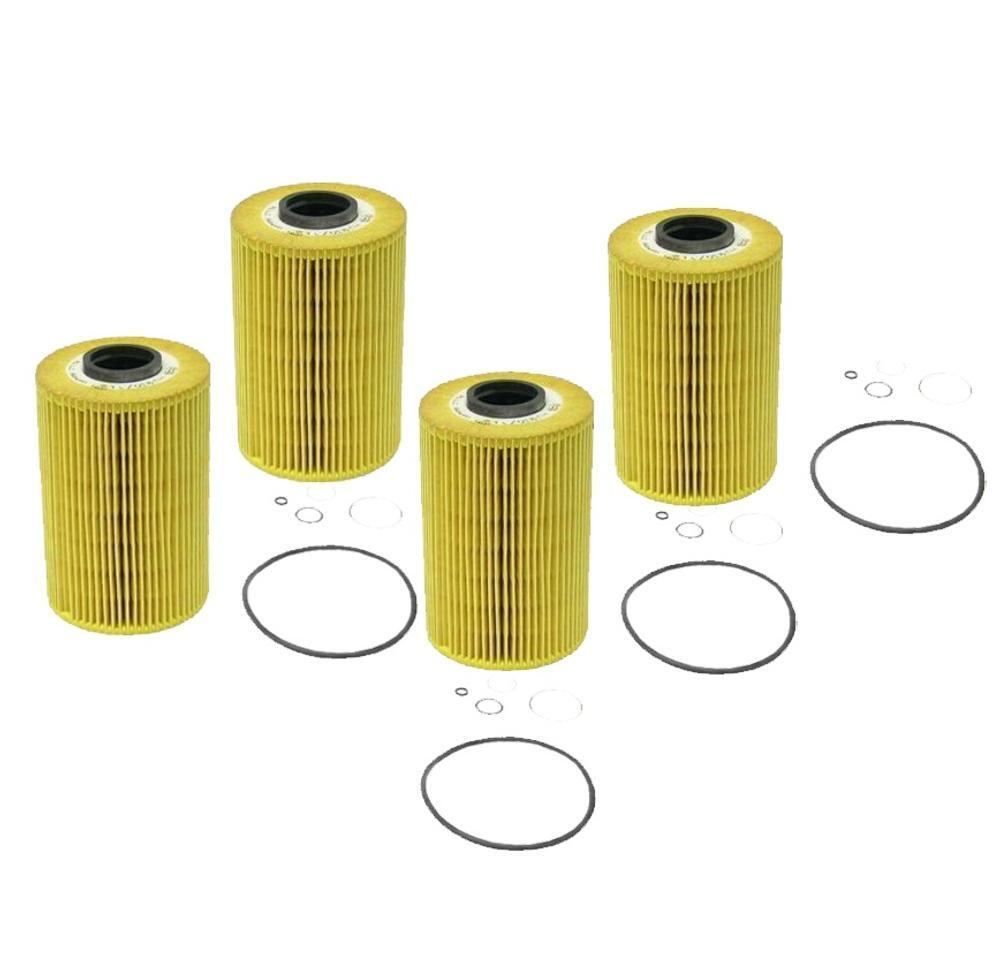 For BMW E12 E23 E24 E28 E32 Set of 4 Engine Oil Filters Kit OEM HU 930/ ...