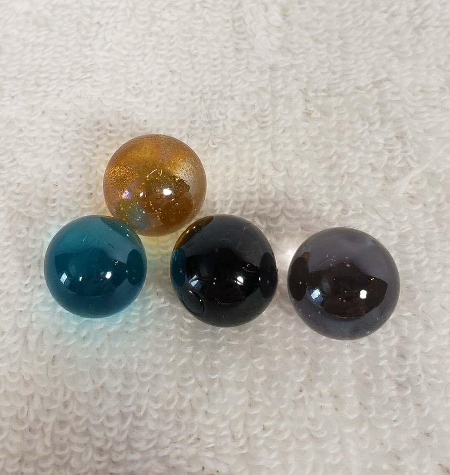 Vintage Set Of 4 Small Marbles Multicolor (M) | eBay
