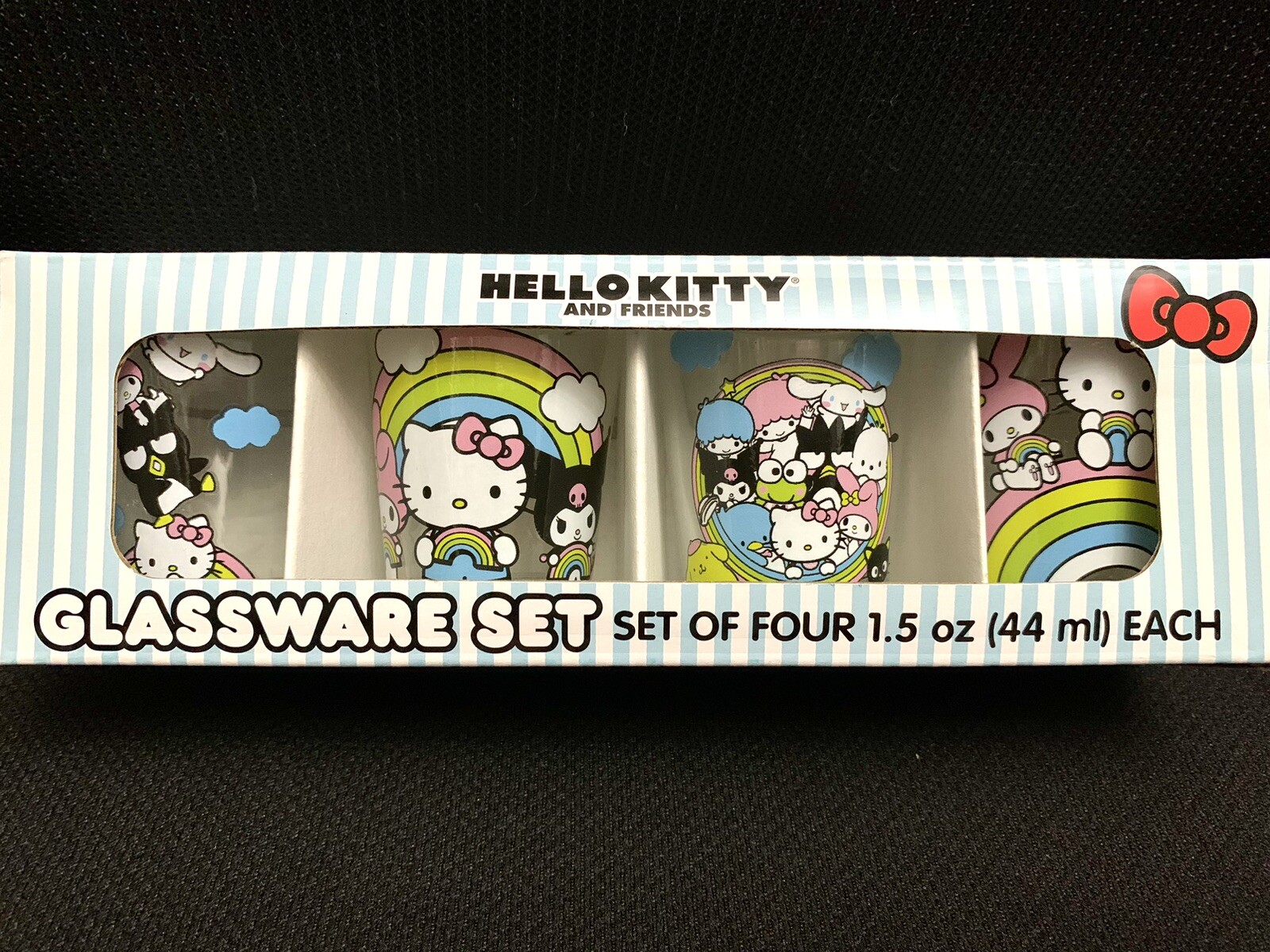 New Hello Kitty and Friends Glassware Set Of Four, Shot Glass 1.5oz | eBay