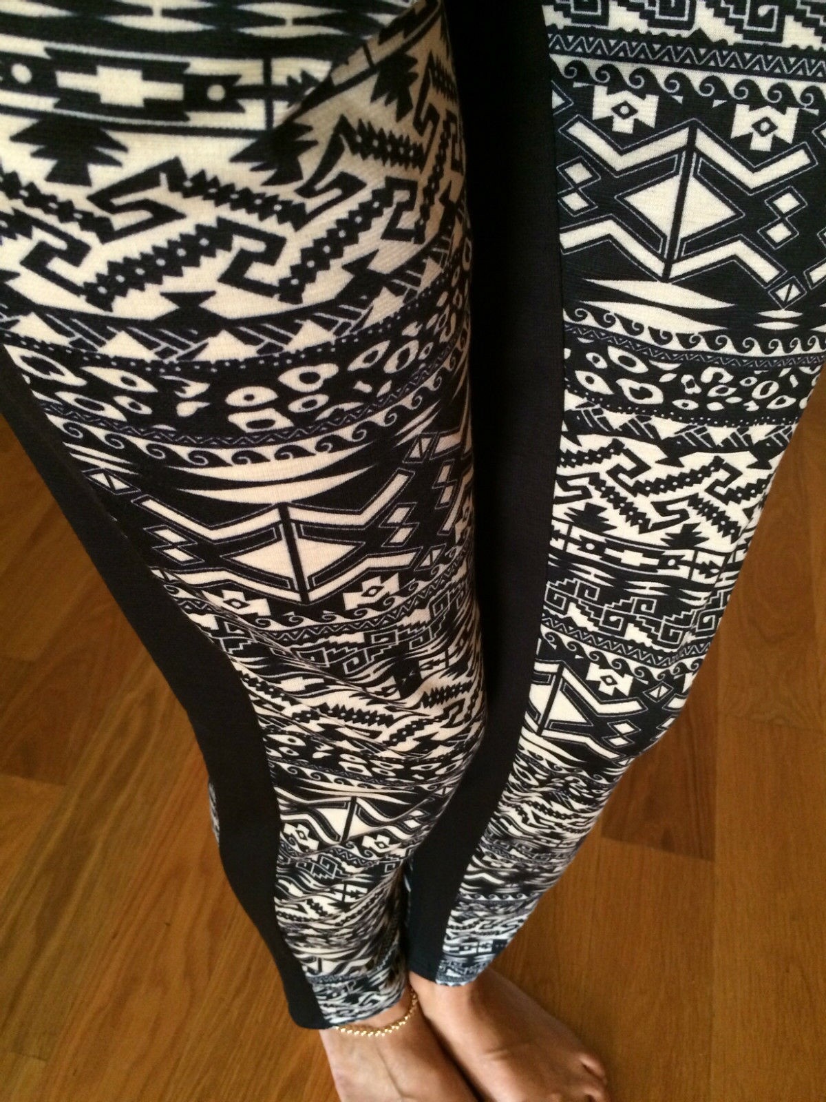 PONTI Hight Waisted AZTEC TRIBAL leggings pants THICK POLYESTER RAYON ...