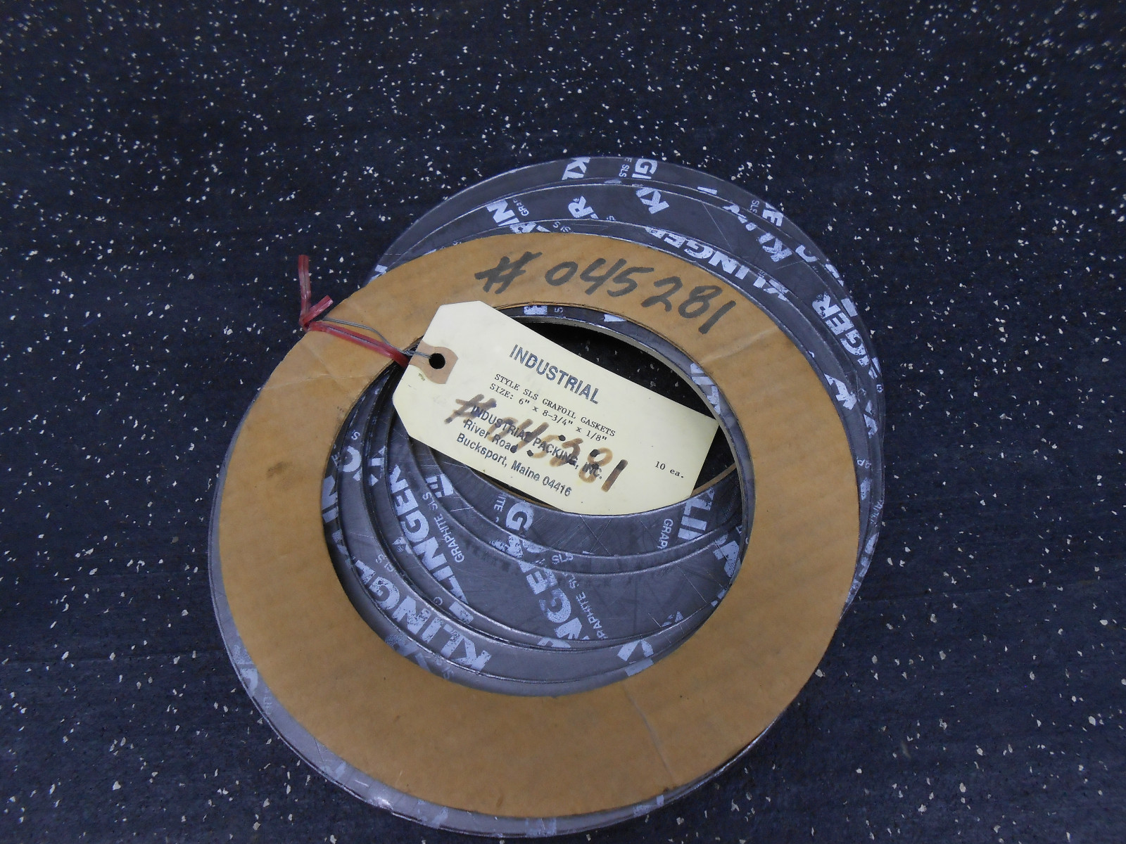 INDUSTRIAL KLINGER GRAPHITE SLS GRAFOIL GASKETS 6"(ID) X 8¾"(OD) X ⅛ ...