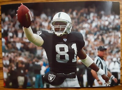 Tim Brown Raiders Football 4x6 Game Photo Picture Card | eBay