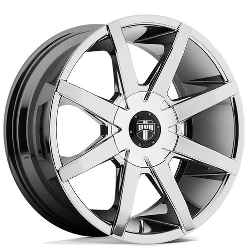 22x9.5" Dub Wheels Push S201 Chrome Plated Rims | eBay