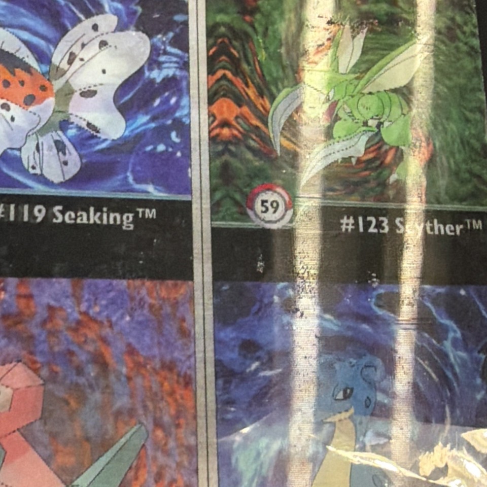 1999 Pokemon Artbox Action Flipz Series Uncut Sheet SET VINTAGE ...