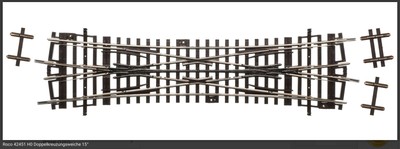 Roco 42451 Rocoline (DKW15) Double Slip 15 Degree | eBay