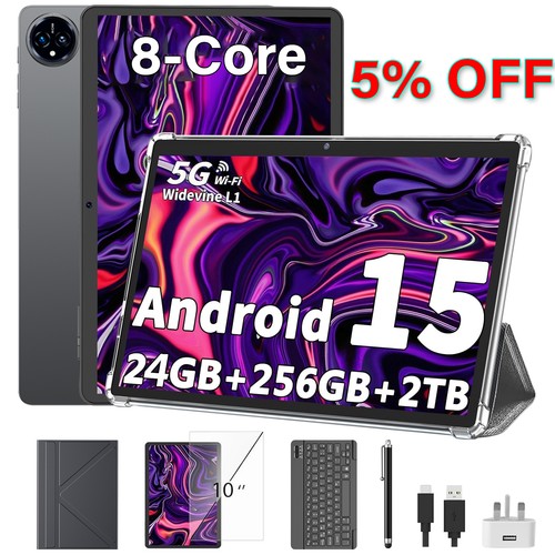 2025 Android 15 Tablet 256GB ROM (1TB TF) 11 inch 5G WiFi 8000mah Dual ...