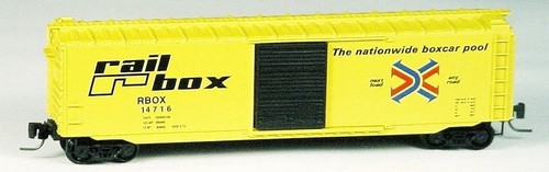 RAILBOX 50 ft Box Car, RBOX 14716 - Shawnee Railrod Co, rare Z scale ...