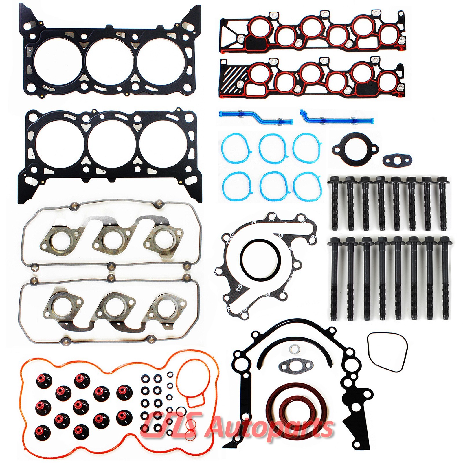 For 01-03 FORD WINDSTAR 3.8L V6 232 CID ENGINE FULL GASKET SET w/ BOLTS ...