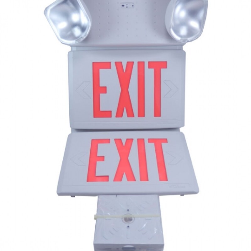 Philips Chloride CCTX Series Red Letter Emergency Exit LED Combo Sign ...