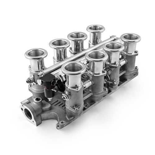Ford SB 289 302 Windsor Downdraft EFI Stack Intake Manifold System ...