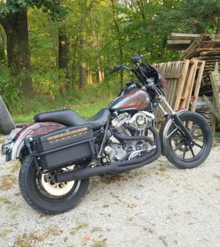 HD FXR FXRT FXRP FXRD FXDL Grand Touring FXRP Police Saddlebags Pannier ...
