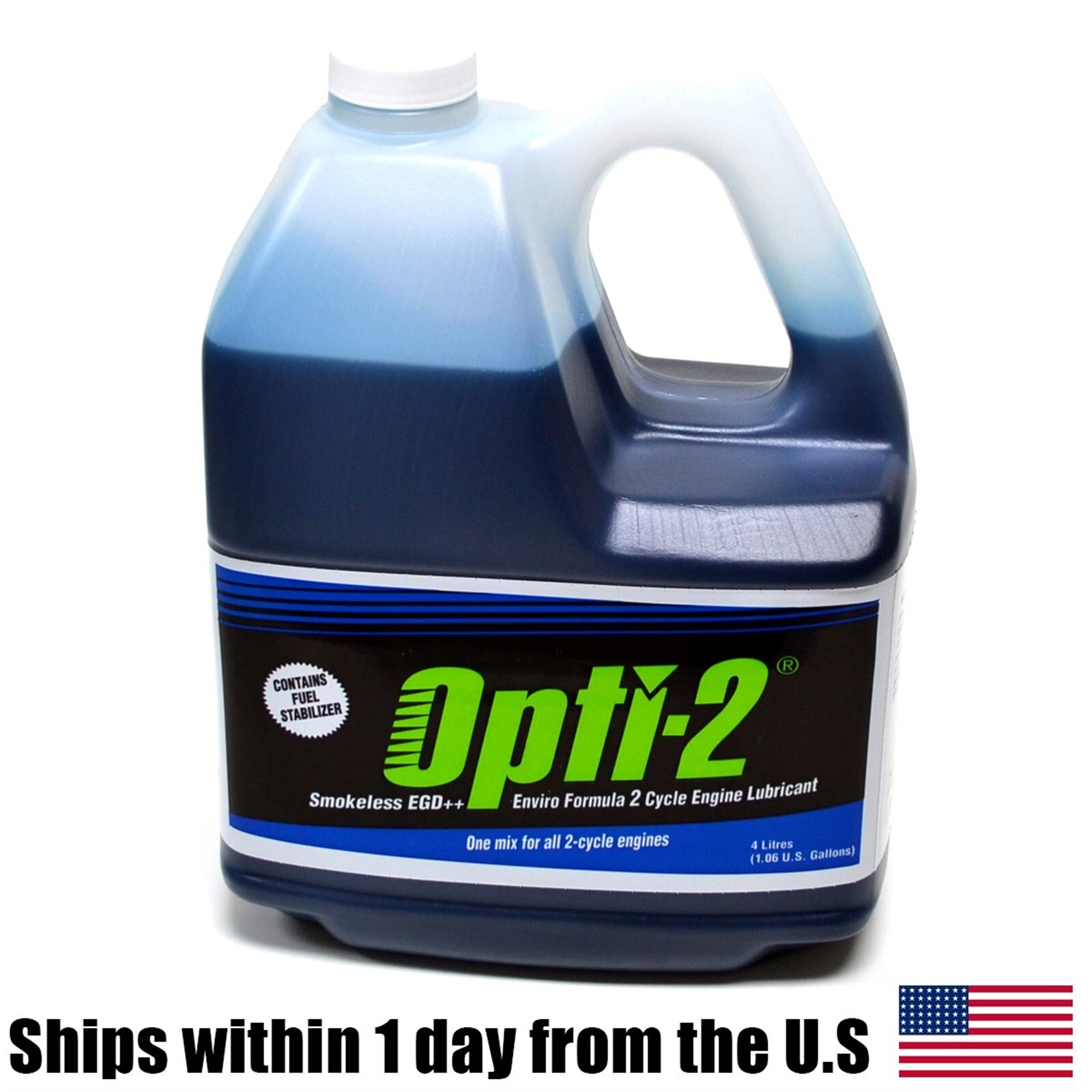 Opti One Gallon Bottle 2 Cycle Engine Oil Mix Opti-2 Enviro Formula ...